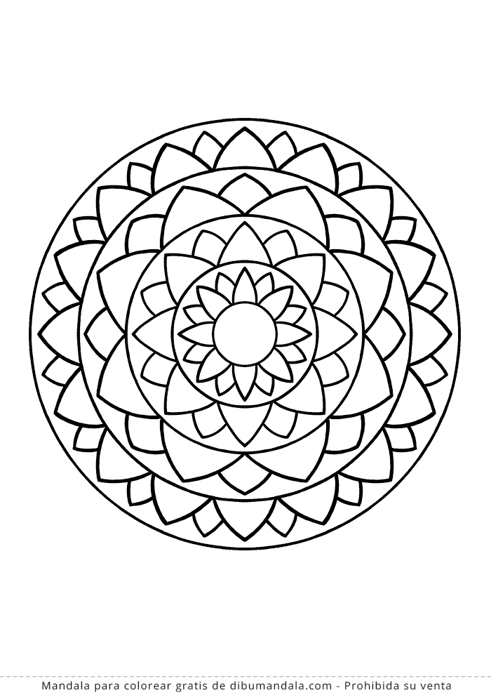 Mandalas Fáciles - Descargar Mandalas para Colorear Fáciles - PDF