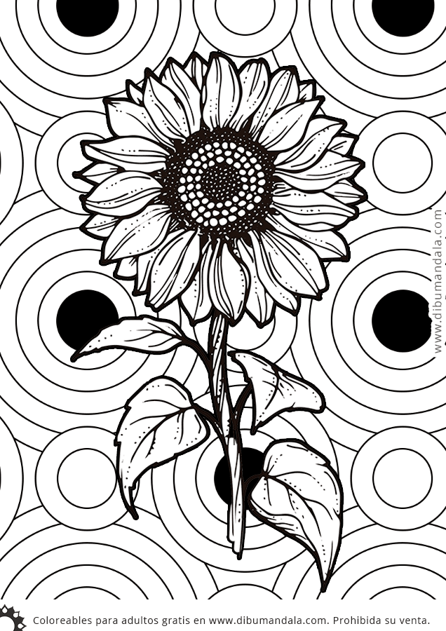 Dibujos de colorear para adultos - Dibumandala