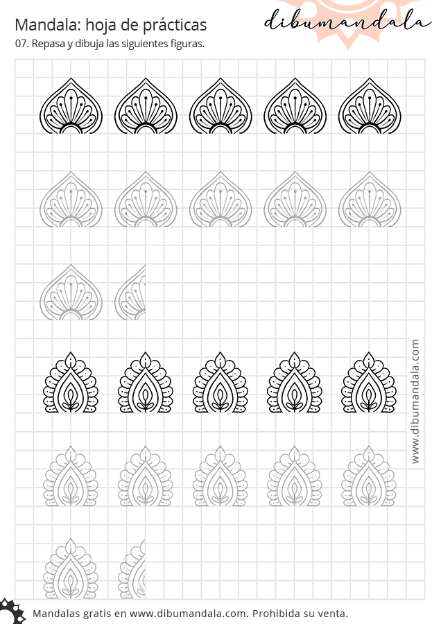 Libro de prácticas para dibujar mandalas - Dibumandala