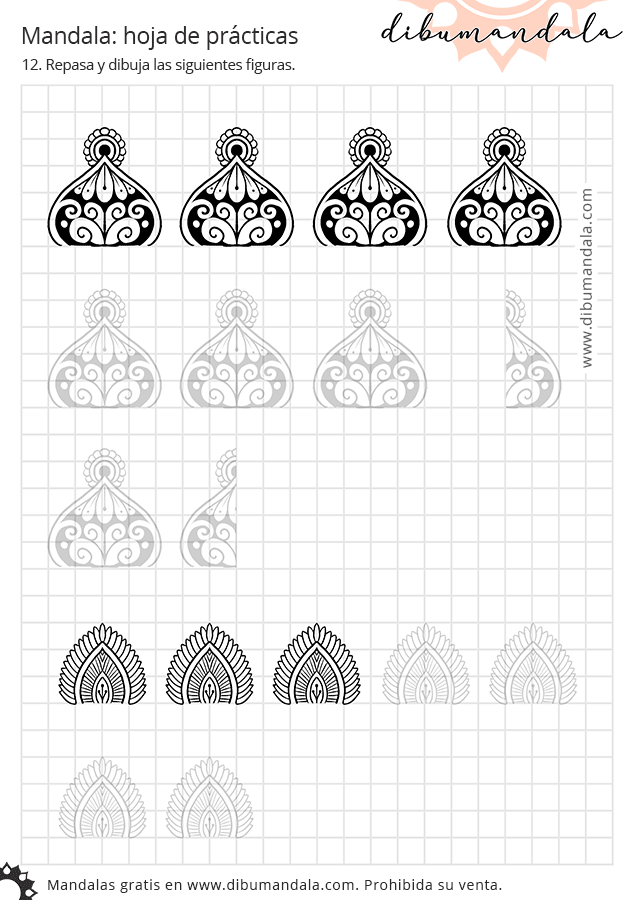Libro de prácticas para dibujar mandalas - Dibumandala