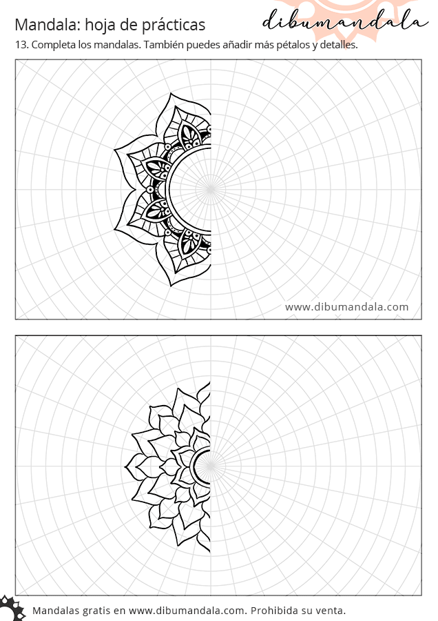 Libro de prácticas para dibujar mandalas - Dibumandala