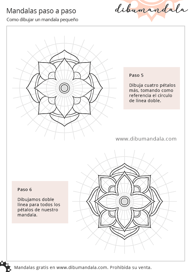 Tutorial Como Dibujar Un Mandala Pequeño Paso A Paso Dibumandala